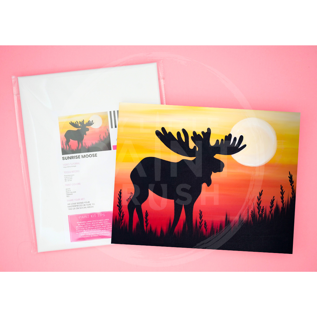 watercolor moose tutorial