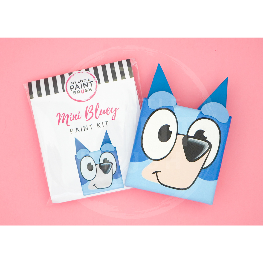 Bluey Acrylic Paint Art Kit On Mini Canvas – My Little Paintbrush