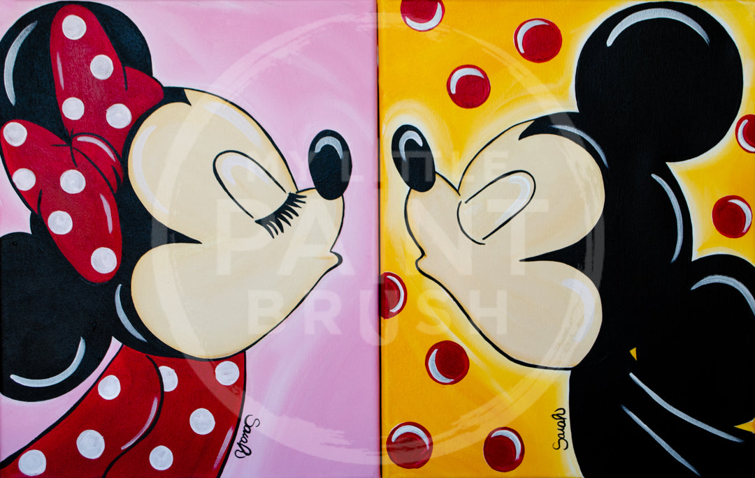 Mickey Acrylic Paint Art Kit On Canvas For Beginners – My Little Paintbrush