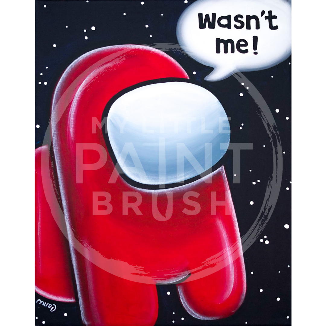 Among Us Acrylic Paint Art Kit On Canvas – My Little Paintbrush
