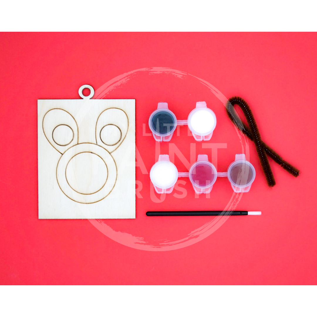 Little Rudolph Ornament Paint Kit – My Little Paintbrush